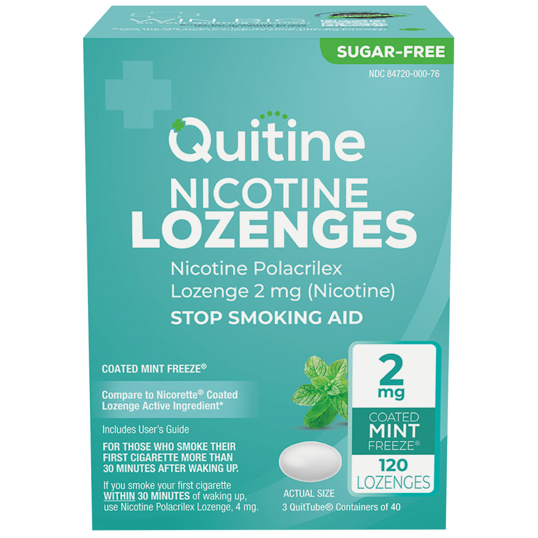 Quitine Nicotine Lozenges 2mg Mint 120 Pieces